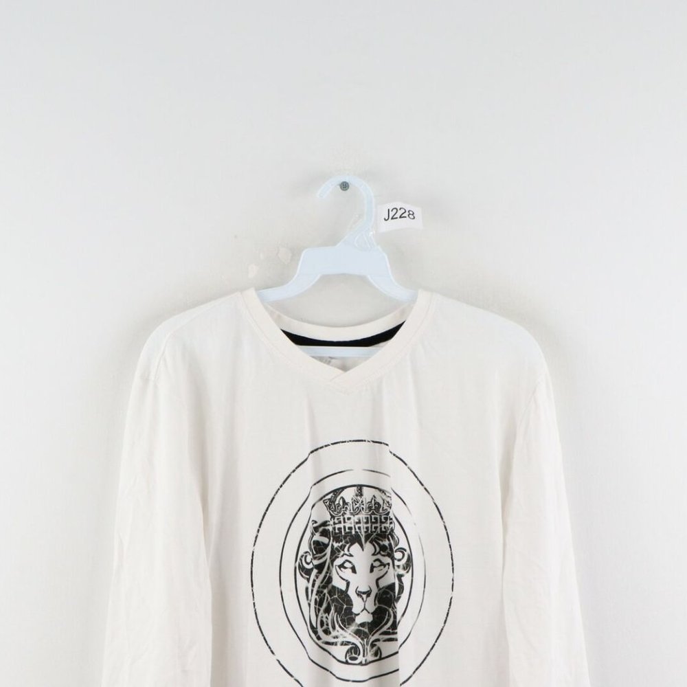 Versace 1969 Center Lion Logo Long Sleeve T-Shirt - Gem